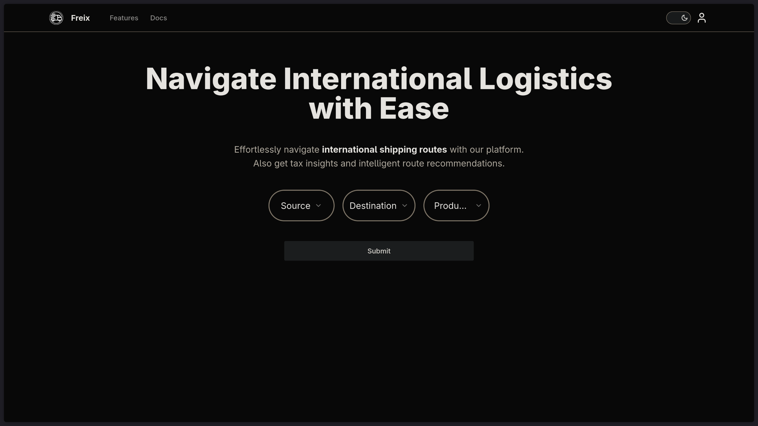 Freix - Logistics Platform | Kausthubh - Software Developer